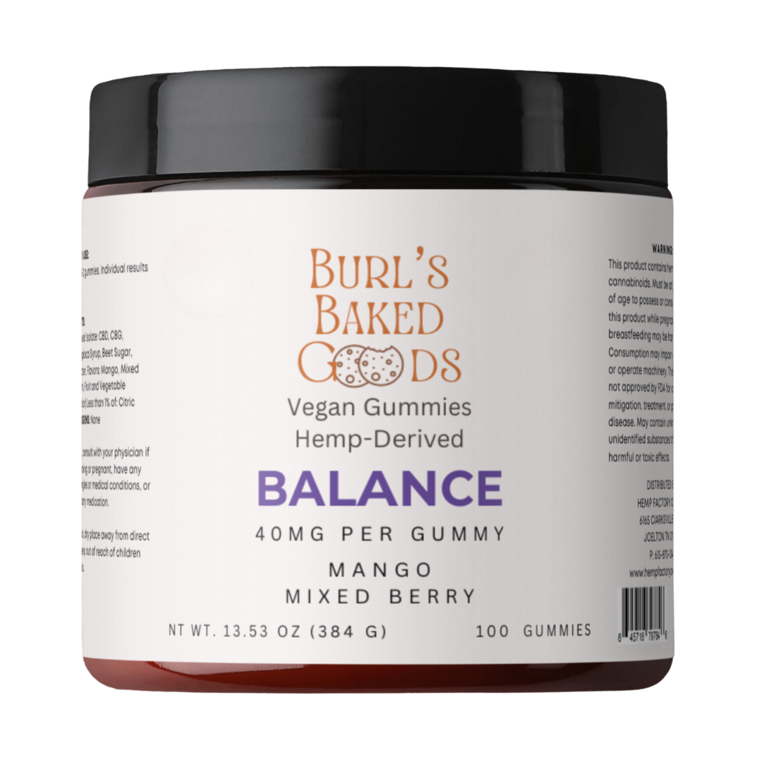 Balance Gummies (T-Free) 40mg – Hemp Factory Outlet